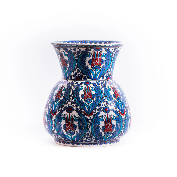 Iznik Short Vase - Rustom Pasha Pattern - Aga Khan Museum Shop